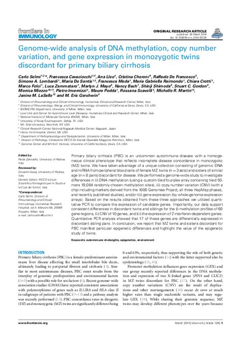 Pdf Genome Wide Analysis Of Dna Methylation Copy Number Variation And Gene Expression In
