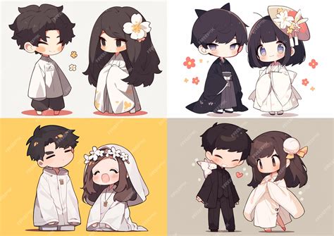 Premium Vector Chibi Couple Visit Macau