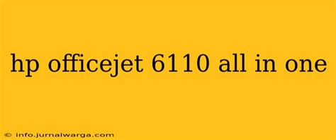 Hp Officejet All In One