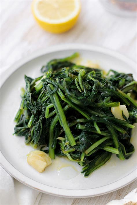 Sautéed Dandelion Greens With Garlic Recipe Savoring Italy