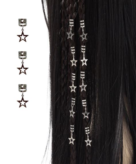 5pcs10pcs Star Discopin 스타 디스코핀 헤어핀 레게핀 별 포인트 집게핀 Y2k 스트릿 유니크 키치 하이틴 에이블리