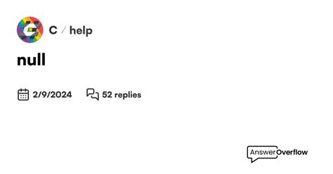 Null C