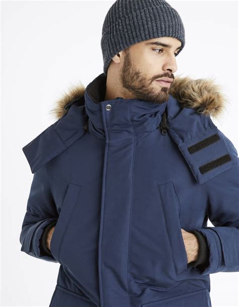 Parka Grand Froid Avec Capuche Marine Celio Tunisie
