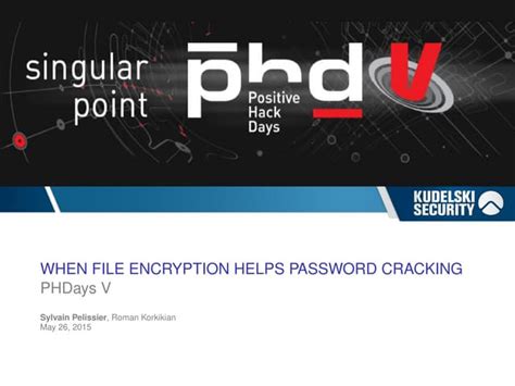When File Encryption Helps Password Cracking Pdf