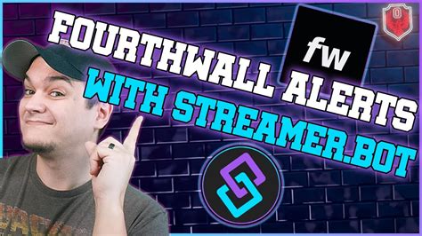 how to setup fourthwall alert in streamerbot youtube