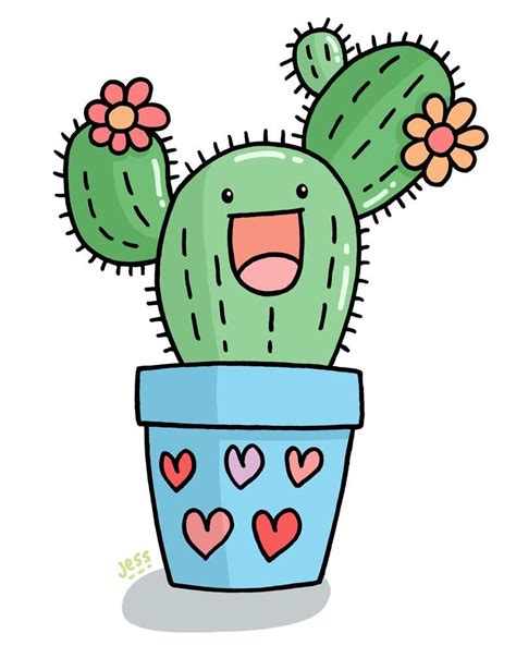 Jess Bradley On Cactus Drawing Cactus Clipart Cactus Art