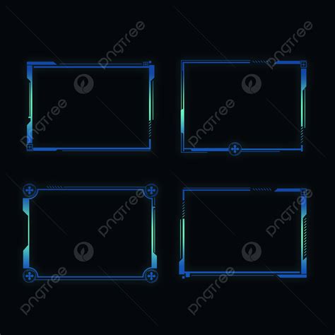 Dialog Element Png Image Blue Tech Line Border Dialog Element Text