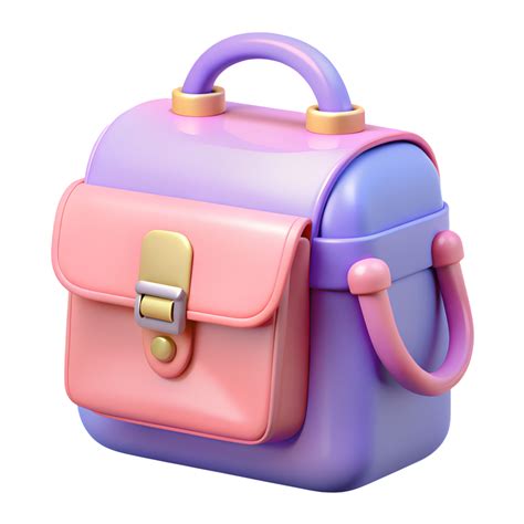 3d School Bag Icon 46634914 Png