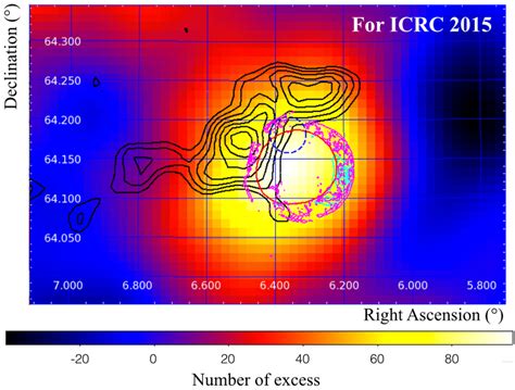 A Smoothed Veritas Gamma Ray Count Map Of The Region Around Tychos