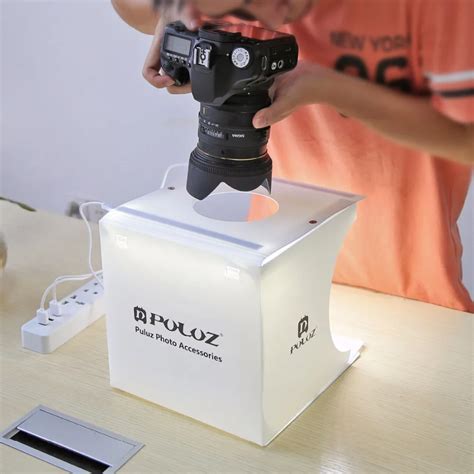 Aliexpress Buy Cm Mini Folding Studio Diffuse Soft Box Light Box With LED Black