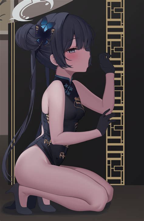 Rule 34 Absurdres Black Dress Black Footwear Black Gloves Black Hair
