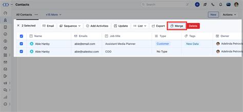 The List View Bulk Operations Salesmate