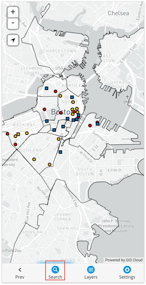 How To Search For Data In The Mobile Data Collection App Gis Cloud