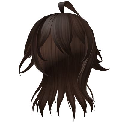 긴 지저분한 갈색 머리 Roblox
