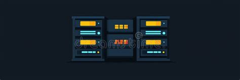 Rows Of Servers With Blinking Indicators Are Arranged Against A Dark Background Showcasing