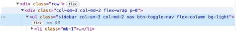 Sidebar Menu Not Wrapping Horizontally After Changes For Bootstrap 5 2