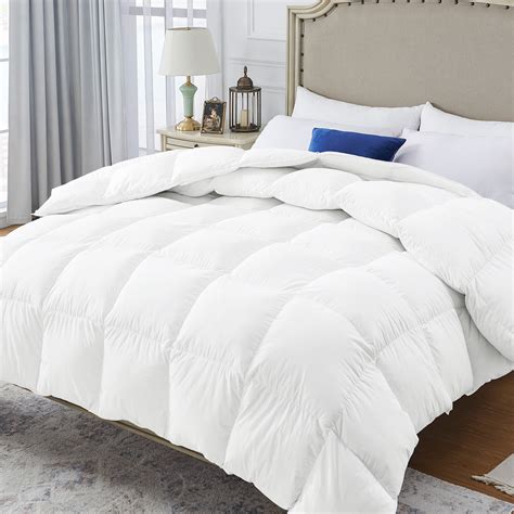 Teler Feather Down Comforter Queen Size Duvet Insert With 100 Cotton