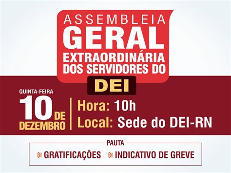 Em Nova Assembleia Extraordinária Convocada Pelo Sinai Rn Servidores