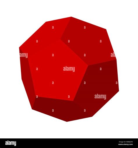 Dodecahedron Geometry Shape Stock Vector Image And Art Alamy