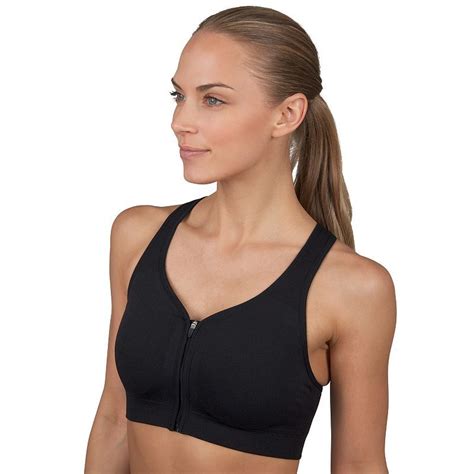 Jockey Sport® Zip Front Seam Free Sports Bra In 2022 High Impact