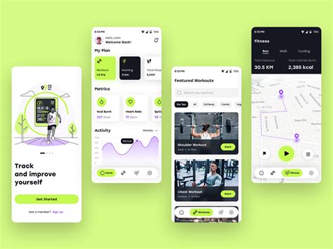 Fitness App UI Design On Behance