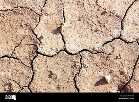 Cracked Clay Soil Stock Photo Alamy