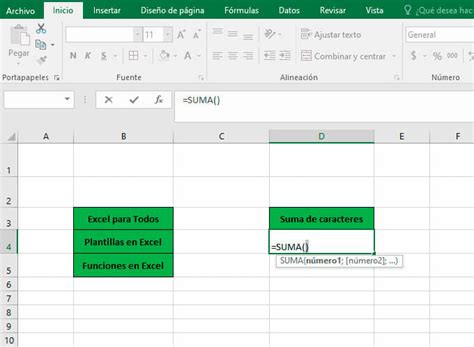 Contar Caracteres En Excel Excel Para Todos