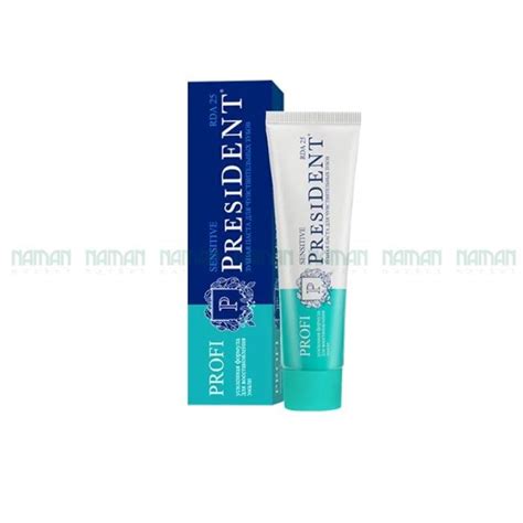 Toothpaste Sensitive 25 Rda President 50ml Nam An Market