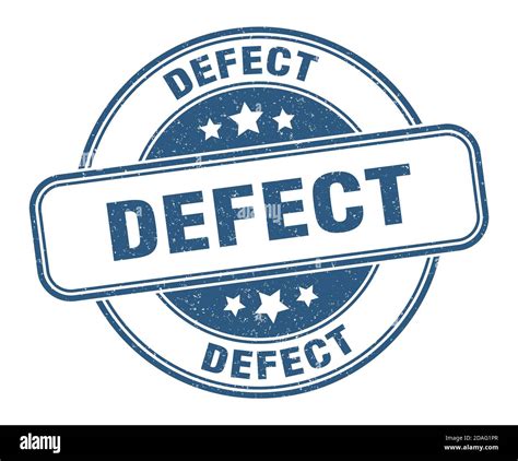Defect Stamp Defect Sign Round Grunge Label Stock Vector Image And Art