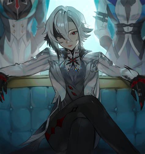 Arlecchino Wind Operative And Frost Operative Genshin Impact Drawn