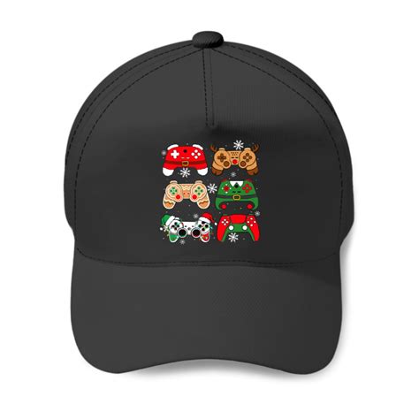 Christmas Santa Elf Gaming Controllers Gamer Xma Baseball Caps Sold By