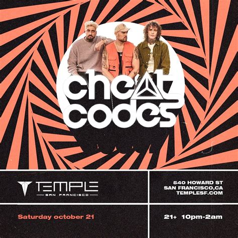 Cheat Codes Tickets At Temple San Francisco In SF By Temple Nightclub San Francisco Tixr