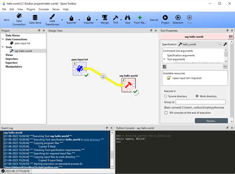 Getting Started Spine Toolbox 0 10 0 Dev16 Dev 16 Documentation