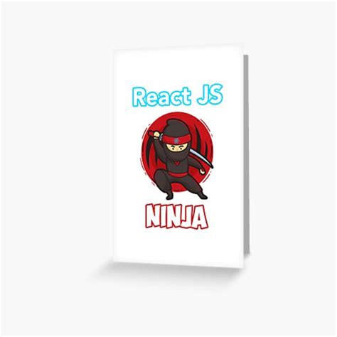 ReactJS React JS JavaScript Framework Greeting Card By Vladocar
