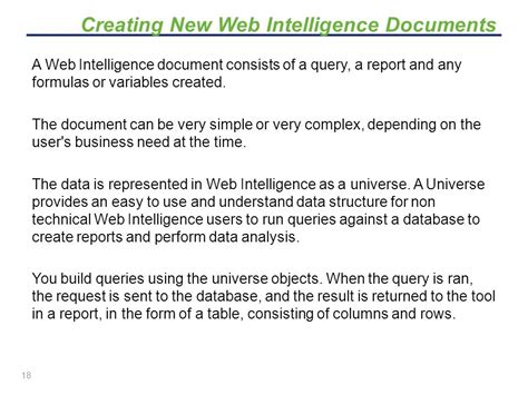 Enterprise Reporting Introduction To Web Intelligence Ppt Video Online Download