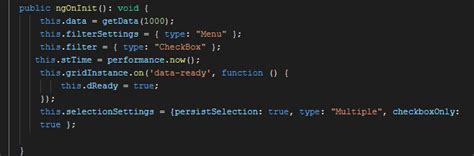 selection and sorting · issue 43 · syncfusion ej2 javascript ui