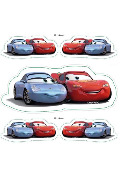 Douauto Şimşek Mcqueen ve Sally Tasarımlı Sakızlı Araç Kokusu Ve