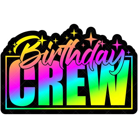 Birthday Crew Svg Birthday Svg Birthday Shirt Svg Birthday Girl Svg