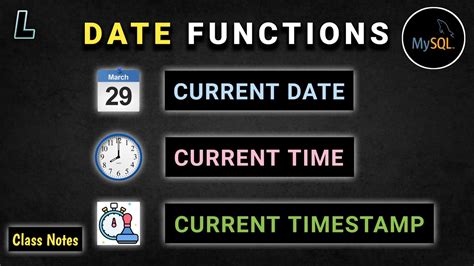 Date Functions In SQL Current Date Time Timestamp SQL Series YouTube