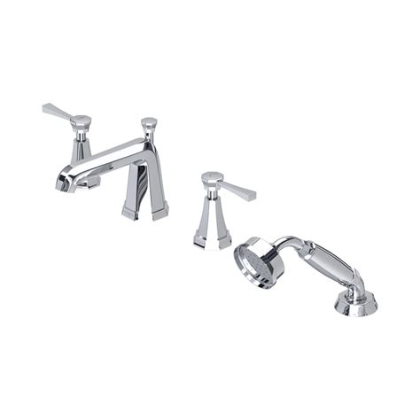 Deco Four Hole Bath Shower Mixer With Lever Handles