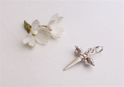 Double Dorjee Phurba Silver Sterling Pendant — Nepacrafts Product