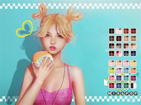 Second Life Marketplace [monso] Windy Hair Mix And Pop