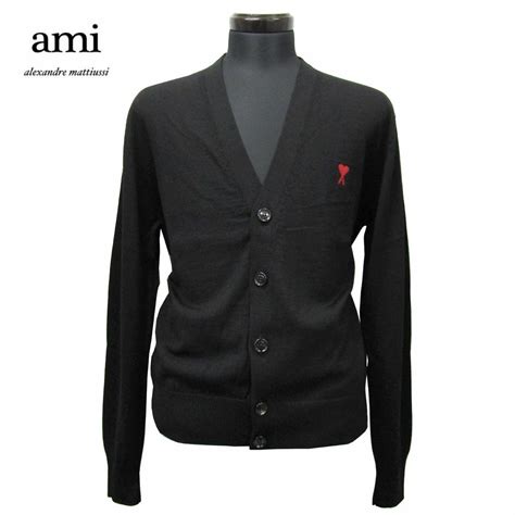 【楽天市場】アミ パリス Ami Paris カーディガン ニット Wool メンズ35005 Bfhkc111 Kn0025 001