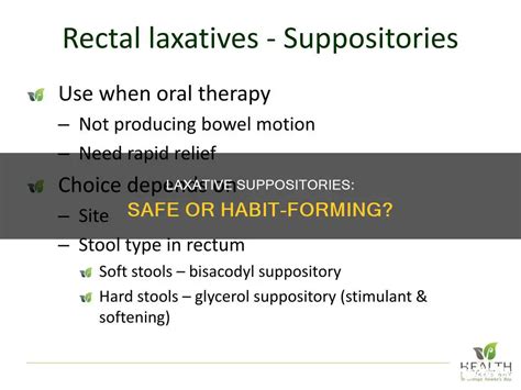 Laxative Suppositories Safe Or Habit Forming Medshun