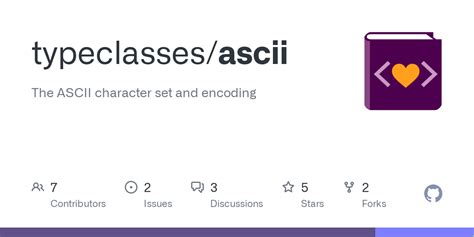 github typeclasses ascii the ascii character set and encoding