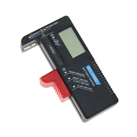 Digital Universal Battery Tester Fits AA AAA C D V And Button Cells LCD Display EBay