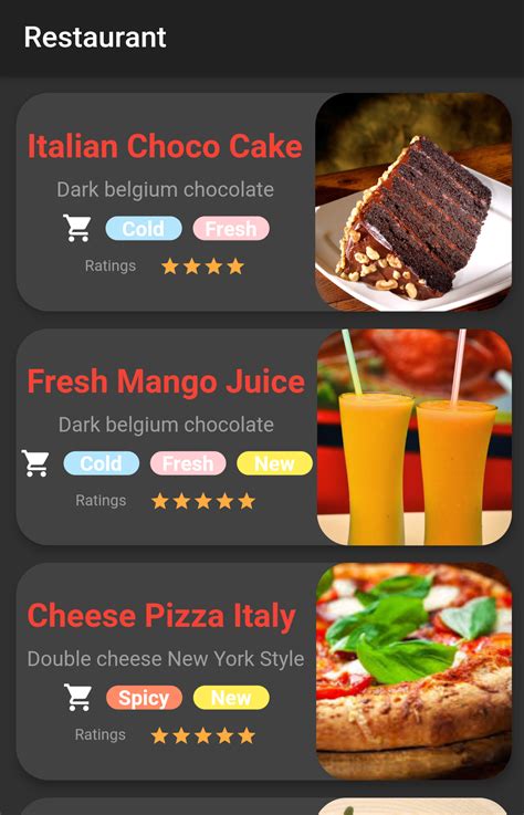 github vijayinyoutube restaurant sample restaurant app using flutter