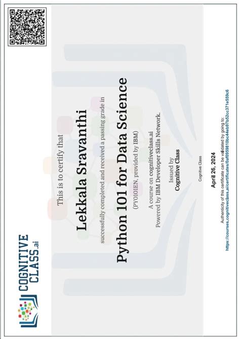 Lekkala Sravanthi On Linkedin Python Ibmdeveloper