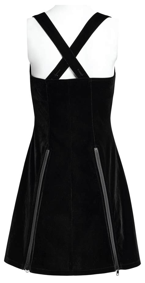 Punk Rave Gothic Crescent Moon Kleid Schwarze Techwear