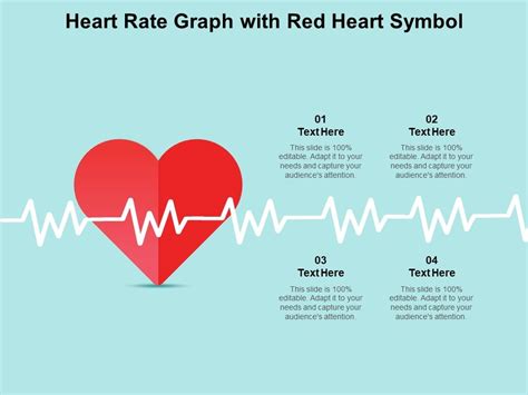 Heart Rate Graph With Red Heart Symbol Ppt Powerpoint Presentation Styles T